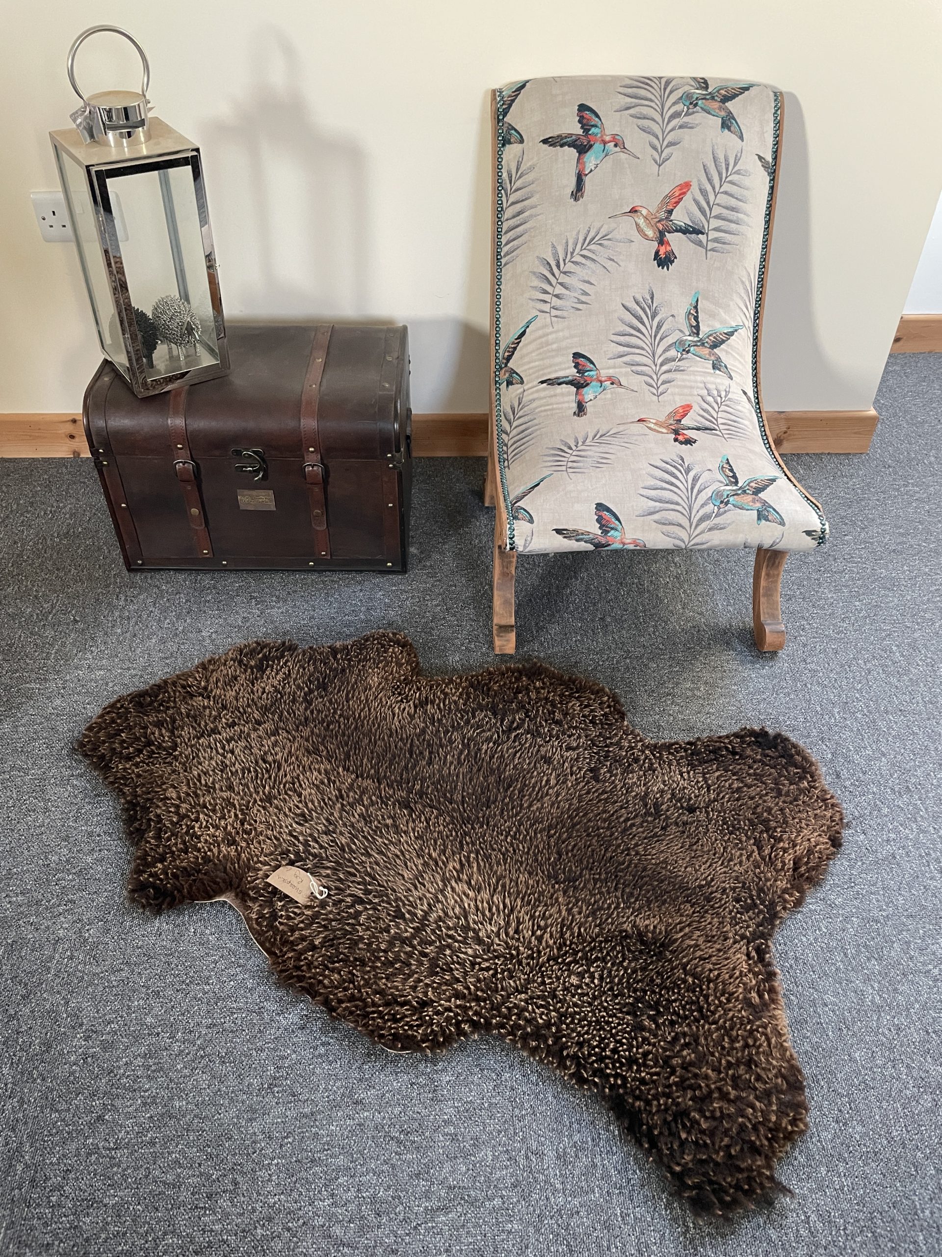 Jacob X Brown Sheepskin Rug - Medium - Welsh Organic Tannery - Welsh ...